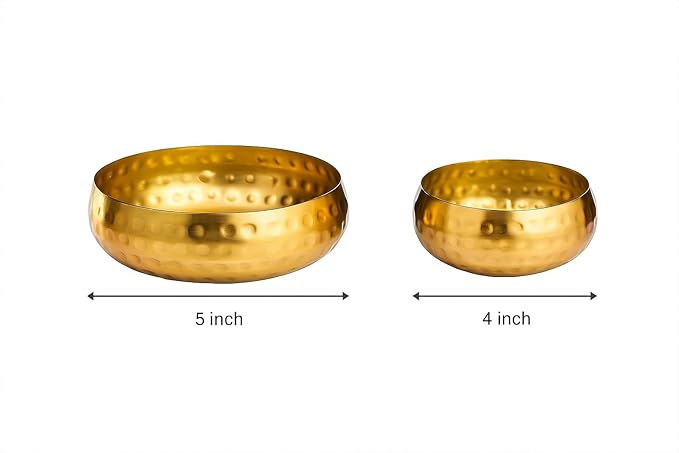 Round Plain Metal Urli