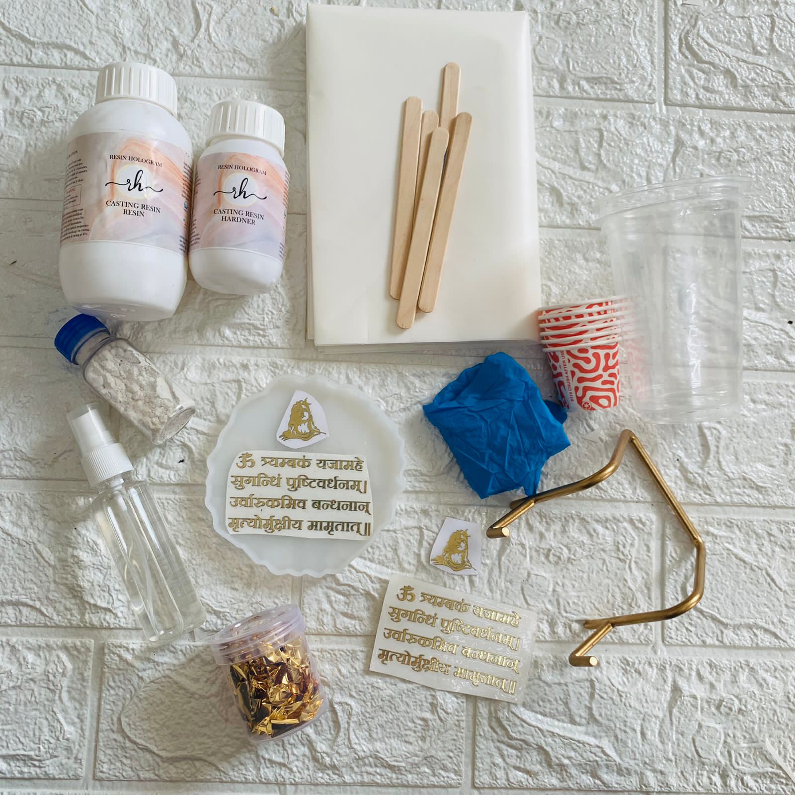 DIY Maha Mrityunjaya Mantra Coaster Kit