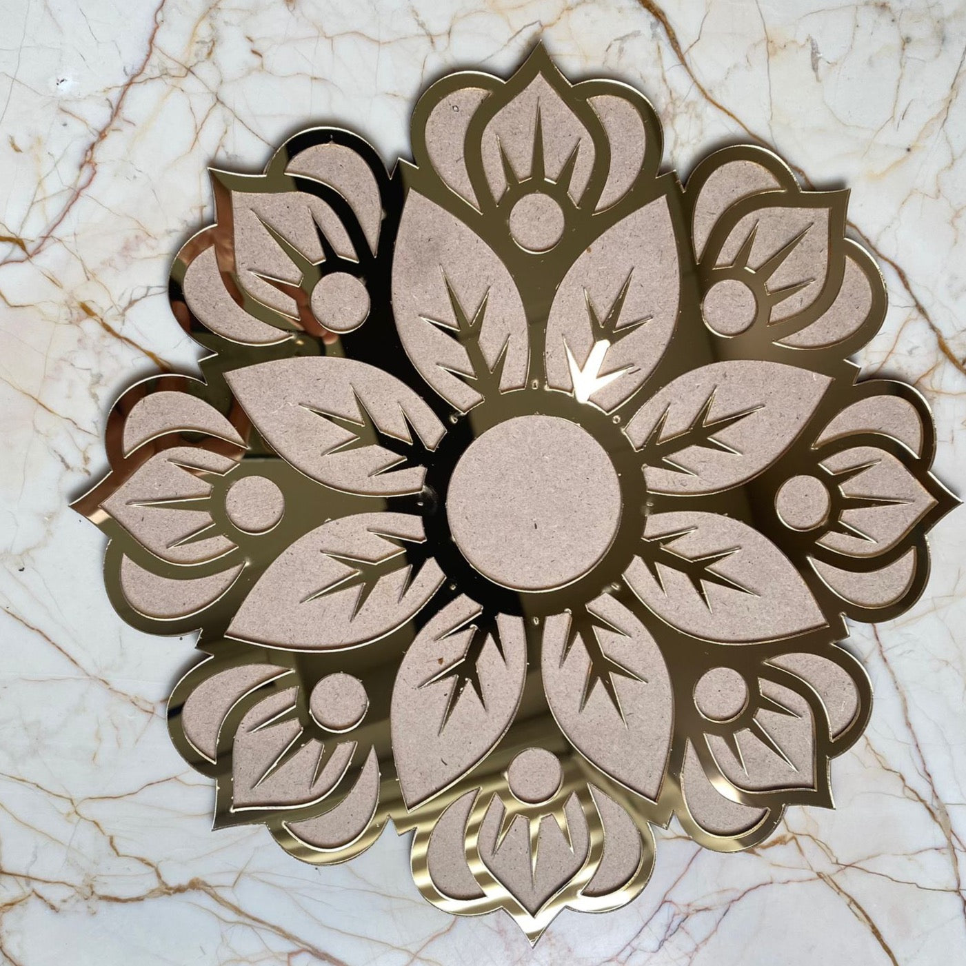 Rangoli base with Acrylic Design - A