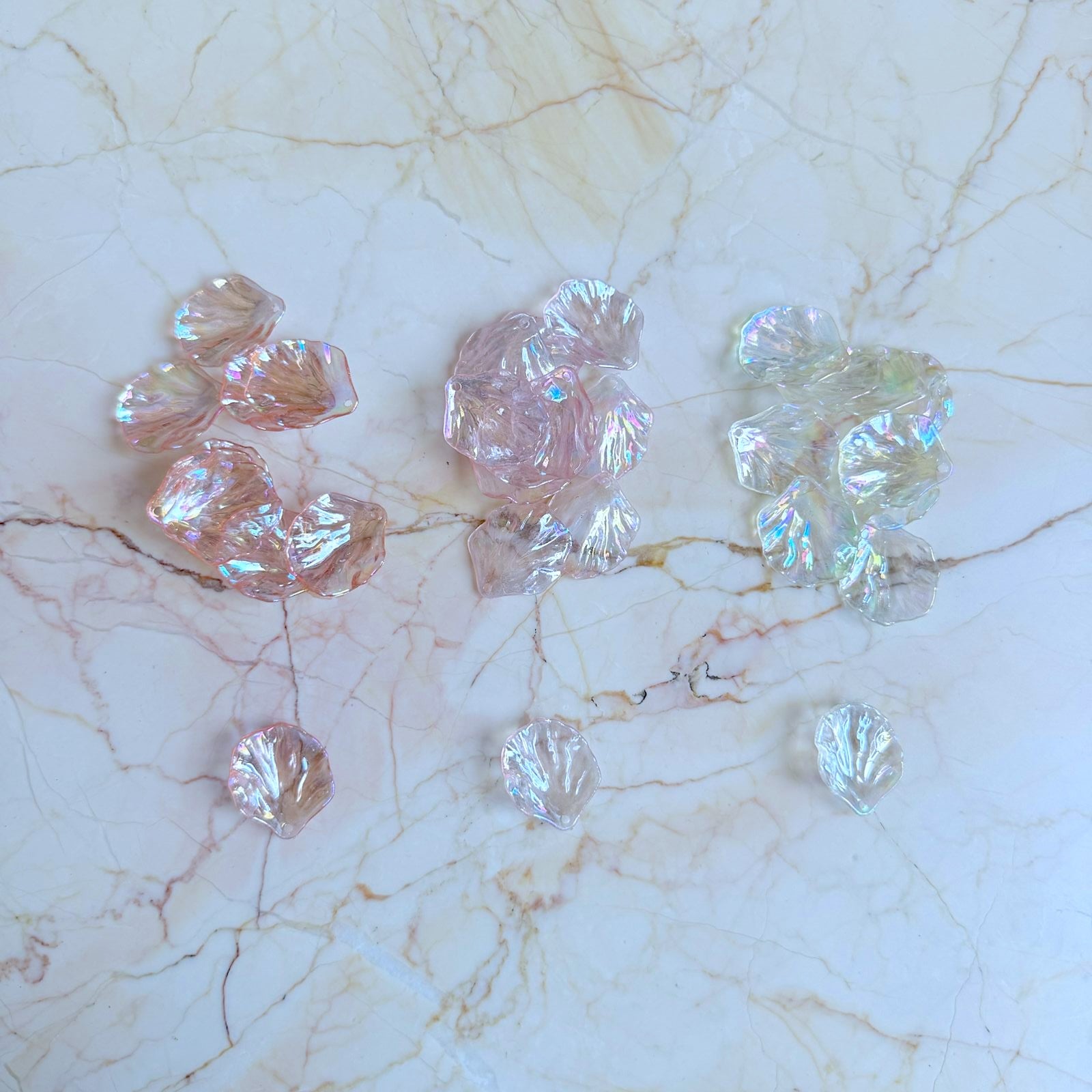 Holoshine Shell Petal Beads BIG - Destash