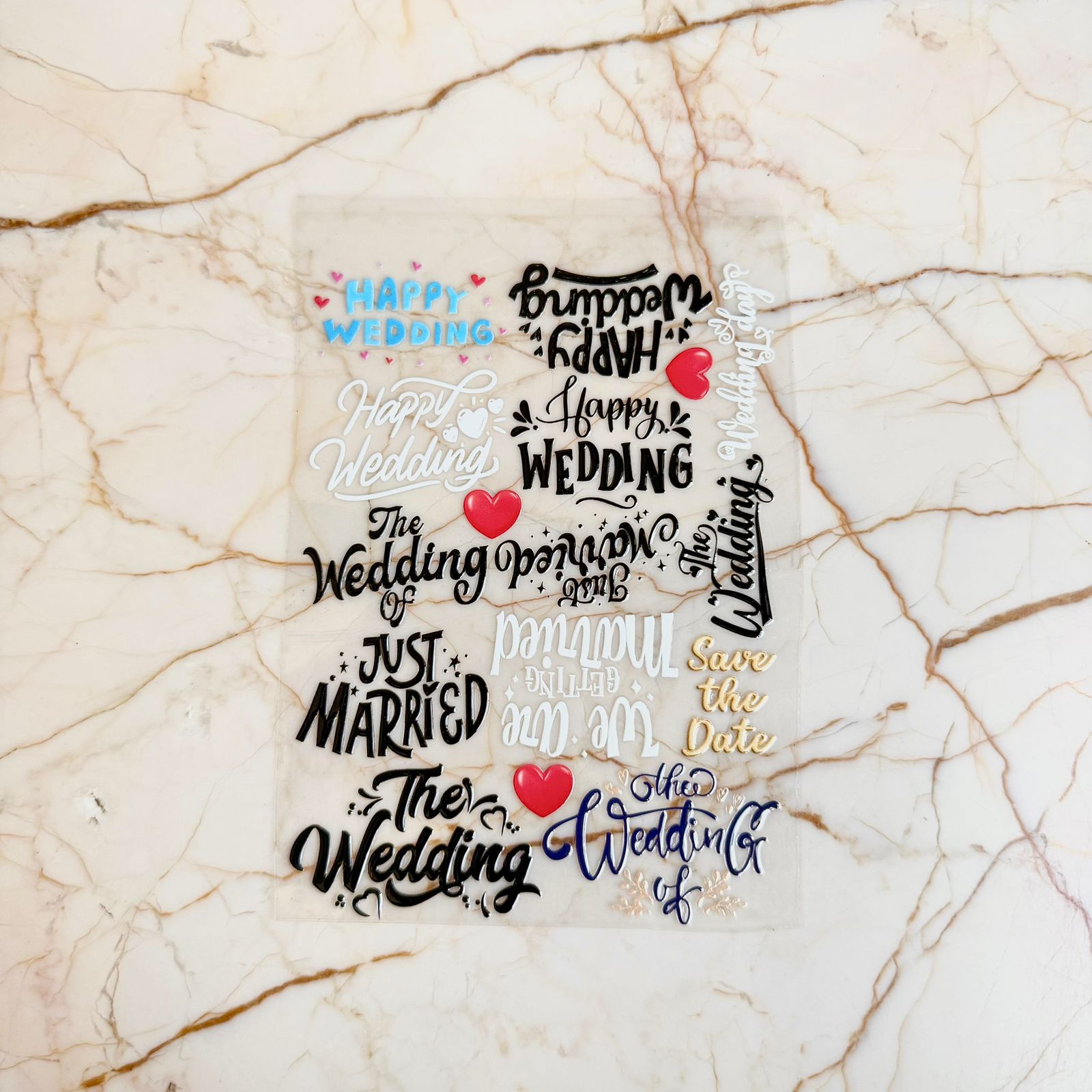 UV DTF Self Adhesive Sticker - Wedding