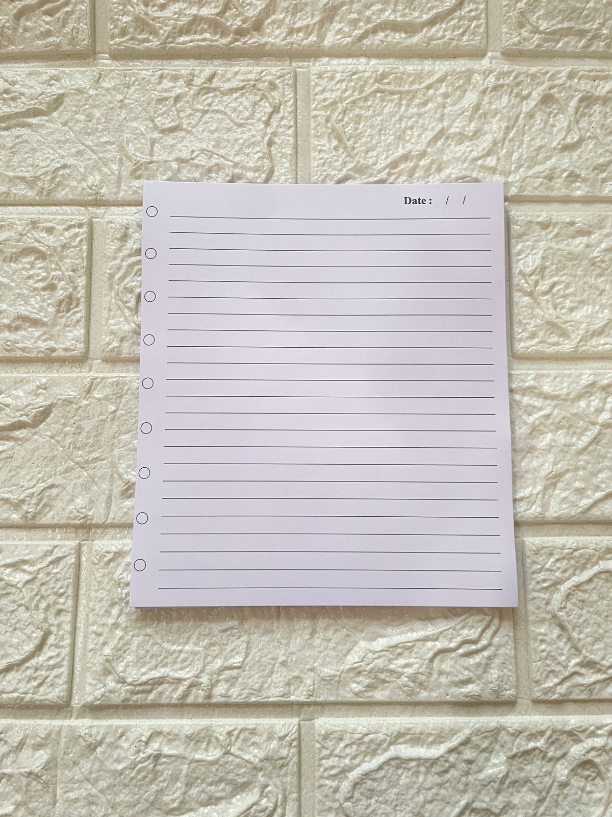 A5 Notebook / Diary Pages with markings