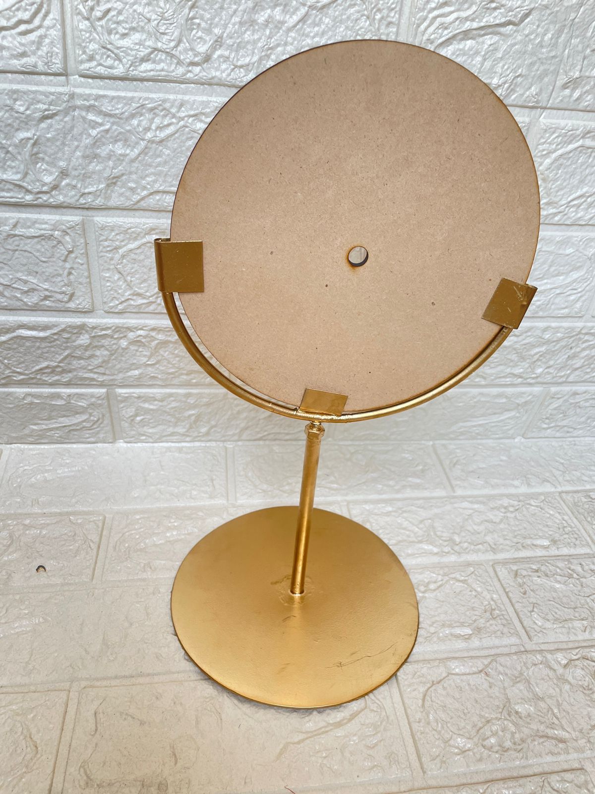 metal clock stand with mdf base