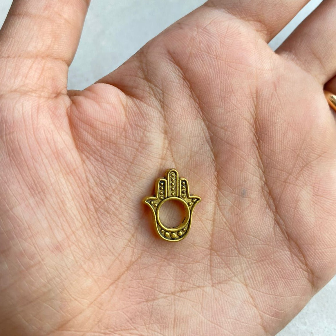 Hamsa Hand Metal Charm